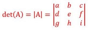 Determinant of a 3x3 matrix - Explanation & Examples