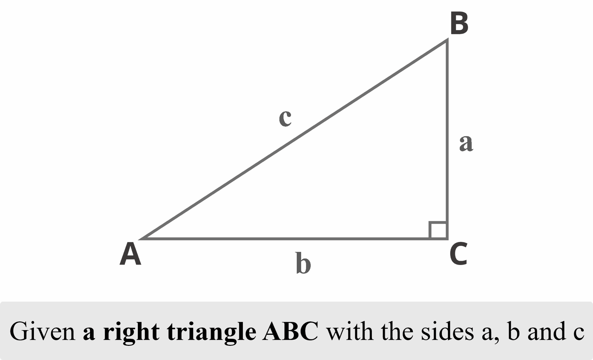There is a right triangle $ABC$ where $∠A$ and $∠B$ are two reference ...