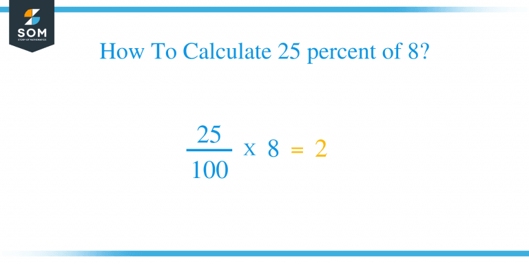 What Is 25 Percent of 8 + Solution with Free Steps