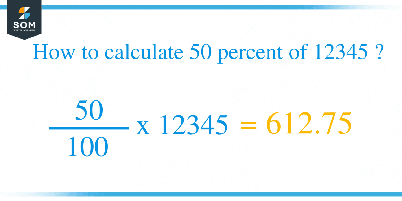What Is 50 Percent of 12345 + Solution with Free Steps
