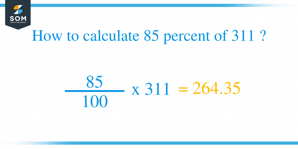 what-is-85-percent-of-311-solution-with-free-steps