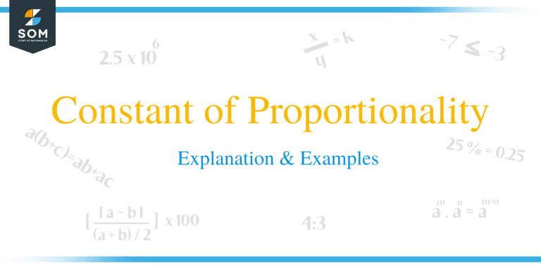 Constant of Proportionality – Explanation & Examples