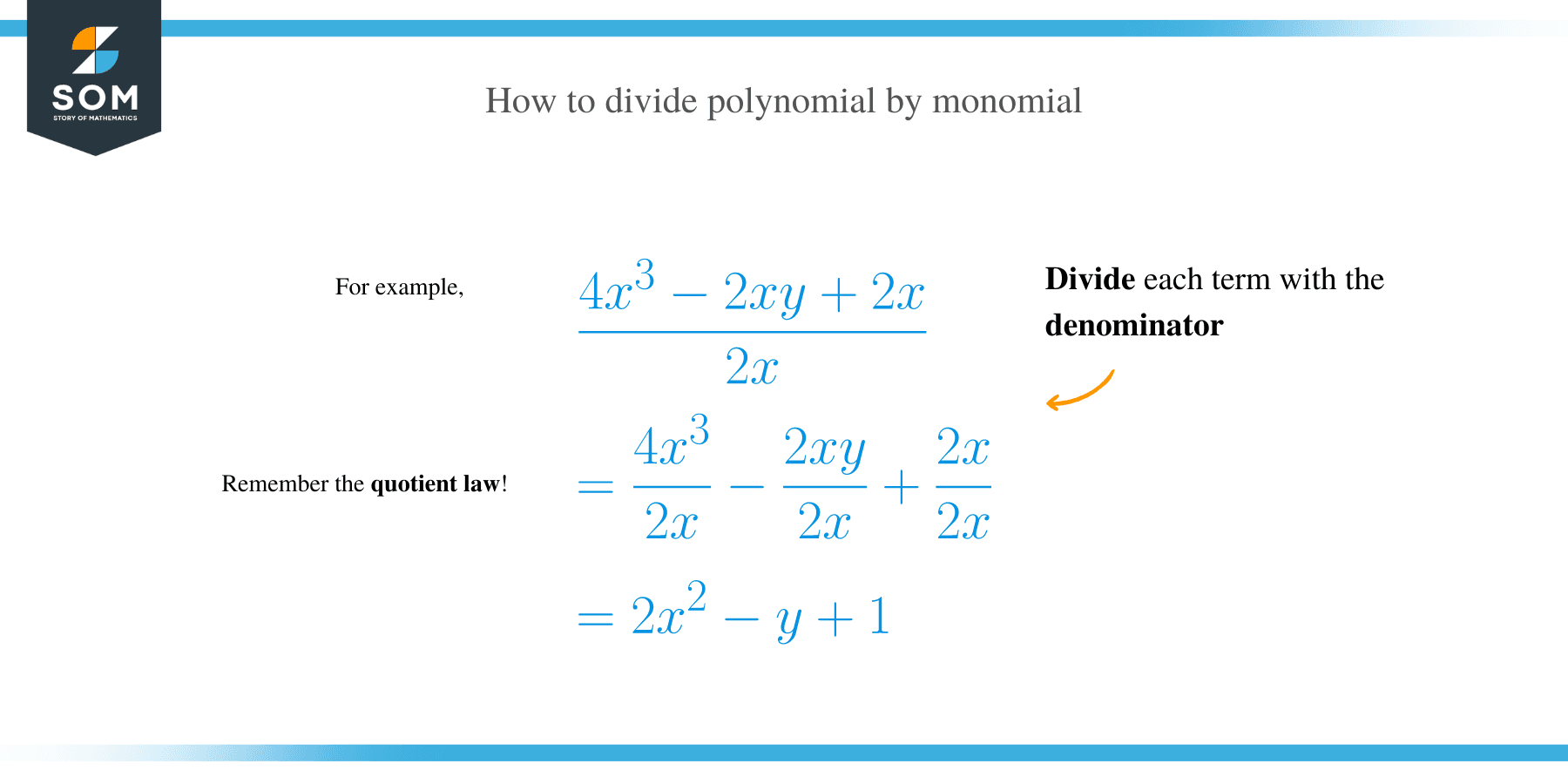 Dividing Polynomials Examples Dividing Polynomials Examples
