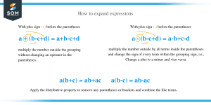 Expanding Expressions – Techniques & Examples