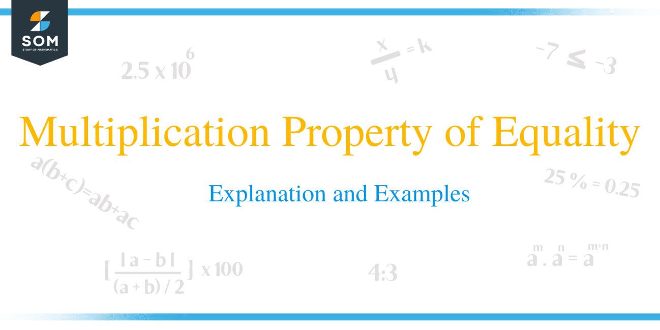 Multiplication Property of Equality – Examples and Explanation