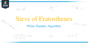 Sieve of Eratosthenes – Prime Number Algorithm