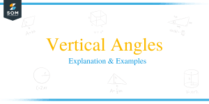 Vertical Angles – Explanation & Examples
