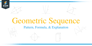 Geometric sequence - Pattern, Formula, and Explanation