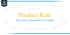 Product rule - Derivation, Explanation, and Example