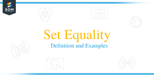 Set Equality – Explanation & Examples