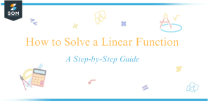 How to Solve a Linear Function - A Step-by-Step Guide